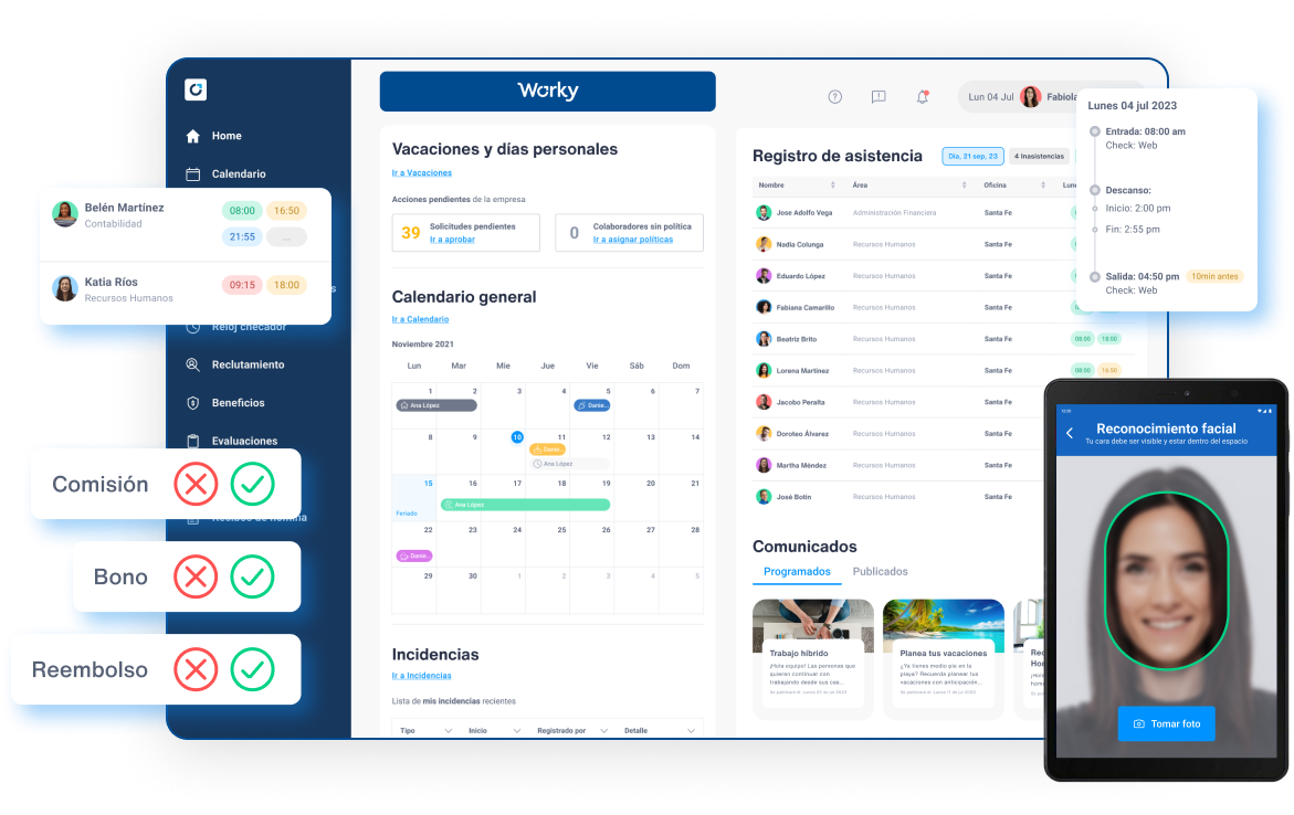 Worky Software de Recursos Humanos y Nómina | Gestión integral de equipos